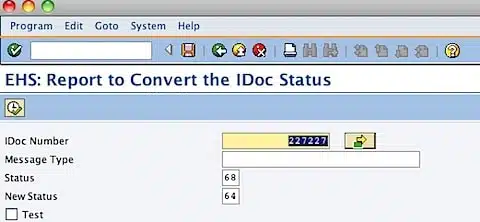 Changing SAP IDOCs Status In Mass / Mass Deletion Of IDOCs