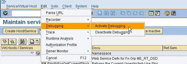 How To Debug ABAP Web Service on SAP Web Application Server (WAS)