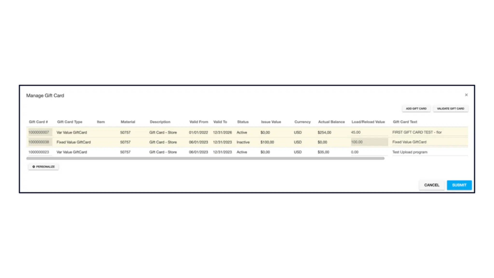 Gift Card Processing with OMS | DataXstream